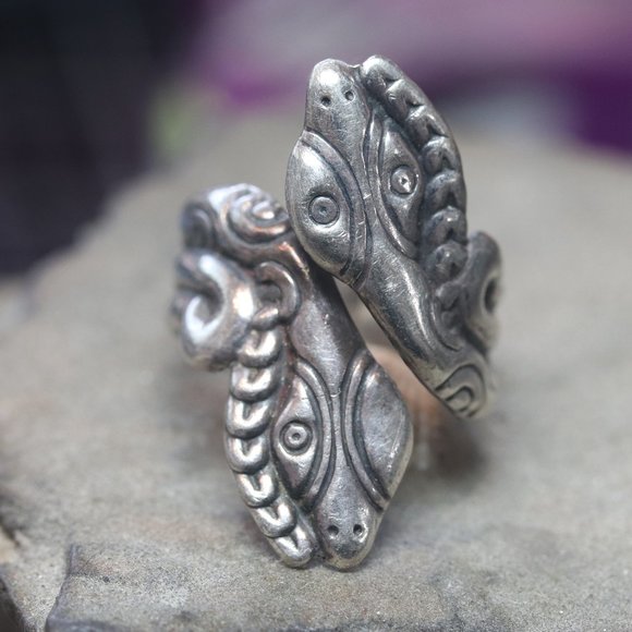 Taxco | Jewelry | Old Vintage Signed Sterling Silver Mexico Taxco Snake ...